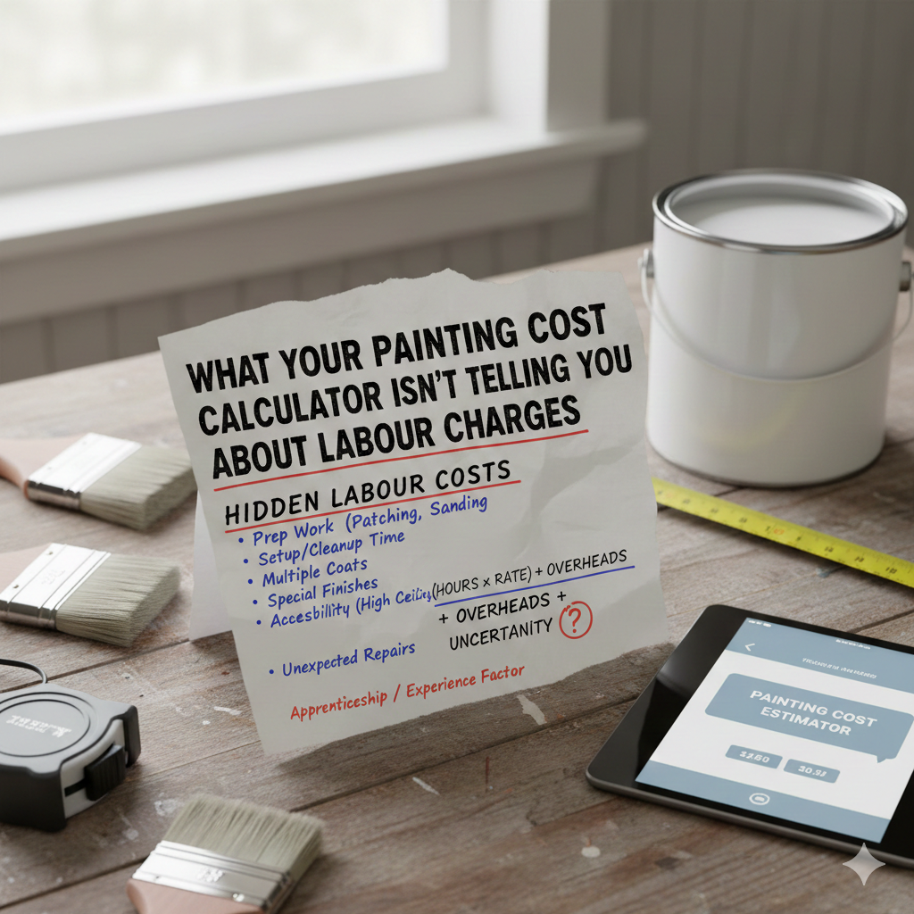 What Your Painting Cost Calculator Isn’t Telling You About Labour Charges